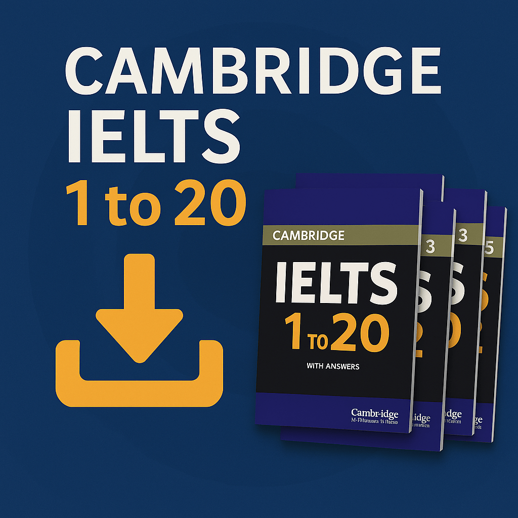 دانلود رایگان کتاب Cambridge IELTS 1-20 | کمبریج آیلتس ️